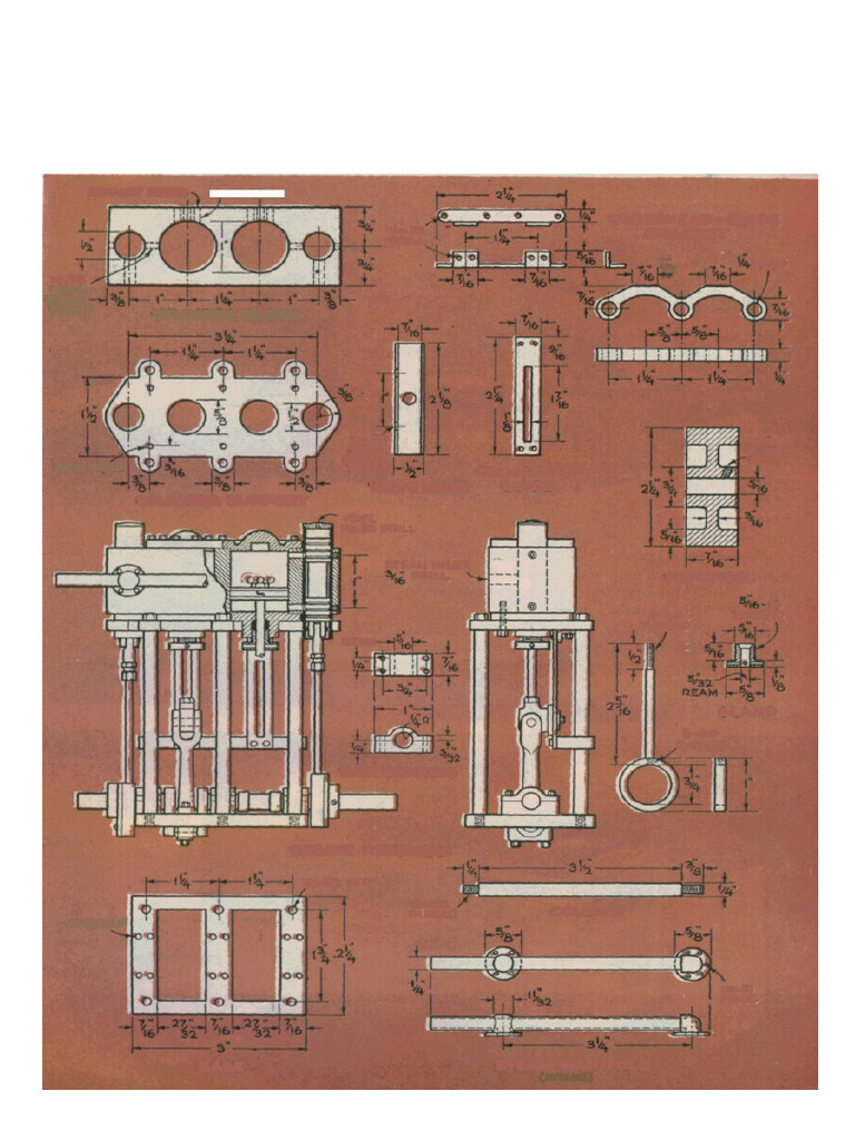 DIY Plans Model Steam Marine Engine | PDF | Piston | Drill