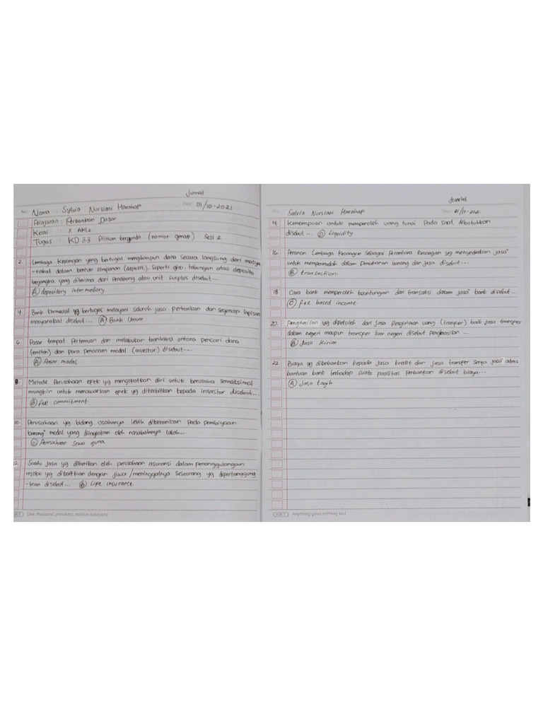 Tgs KD 3.3 Pilihan Berganda (No Genap) Perbankan | PDF