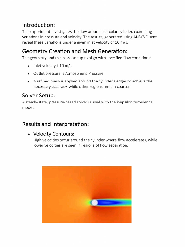Flow Over Cylinder | PDF