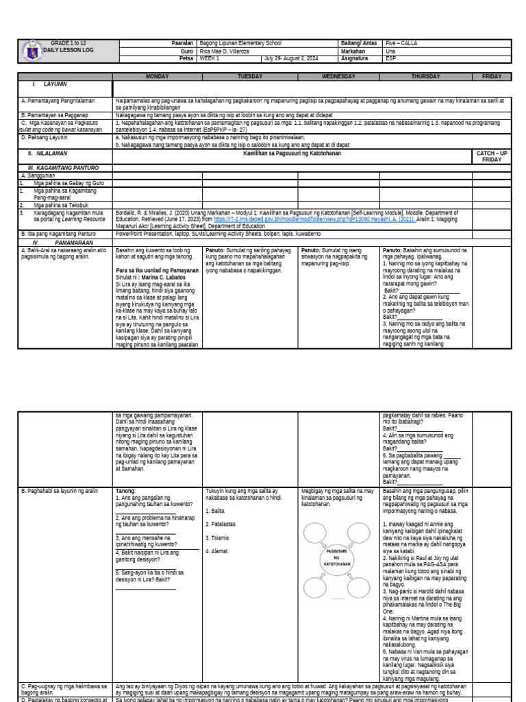Esp Week 1 Pdf