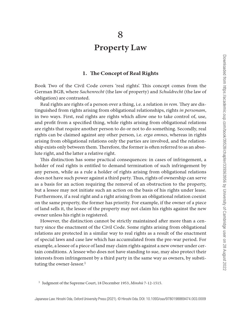 Chapter-8 (JP Law - Property Law) | PDF | Lease | Private Law