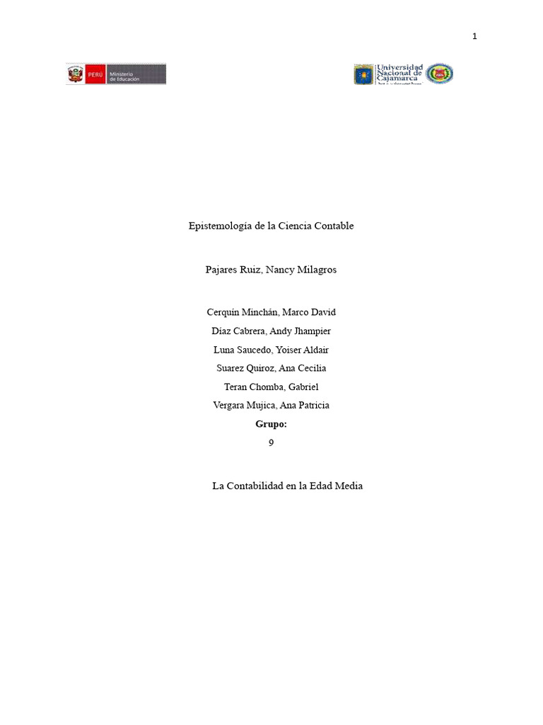 Historia de La Contabilidad en La Edad Media | PDF | Contabilidad ...