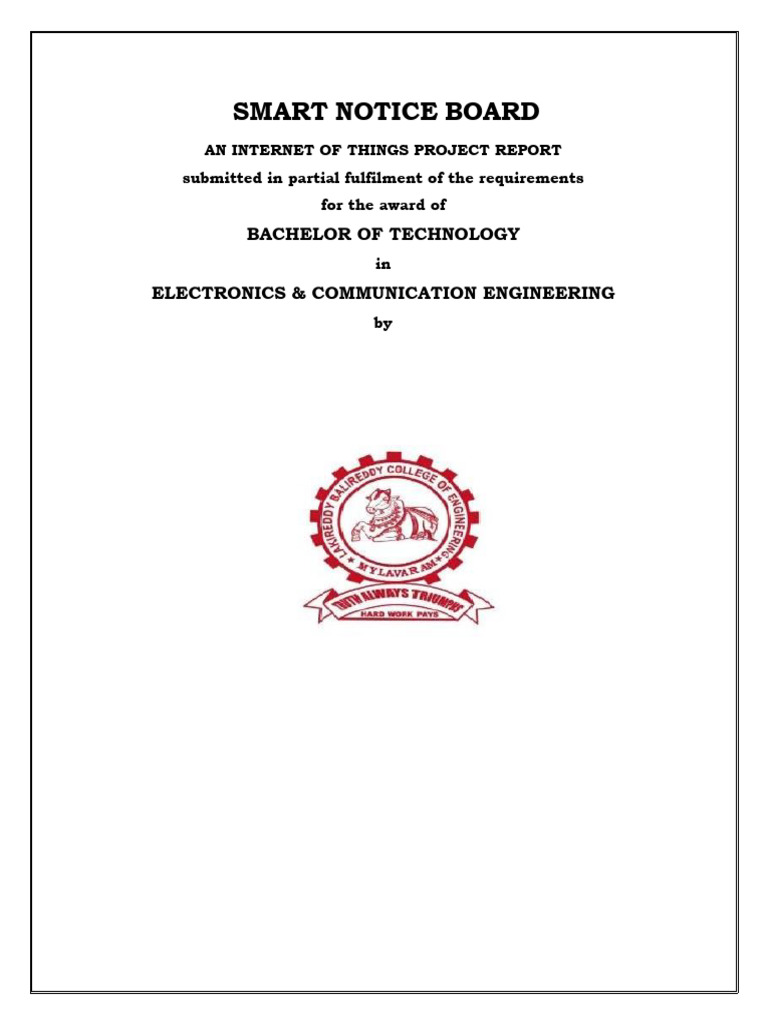 Kalyan IOT Report | PDF | Internet Of Things | Cloud Computing