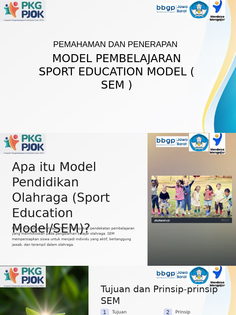 Penerapan Model Pembelajaran SEM Olahraga | PDF | Karier & Perkembangan