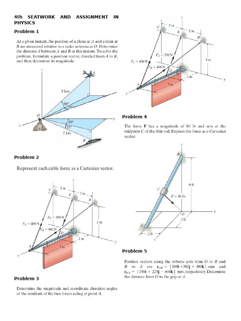 4th SEATWORK AND ASSIGNMENT IN PHYSICS | PDF | Wellness