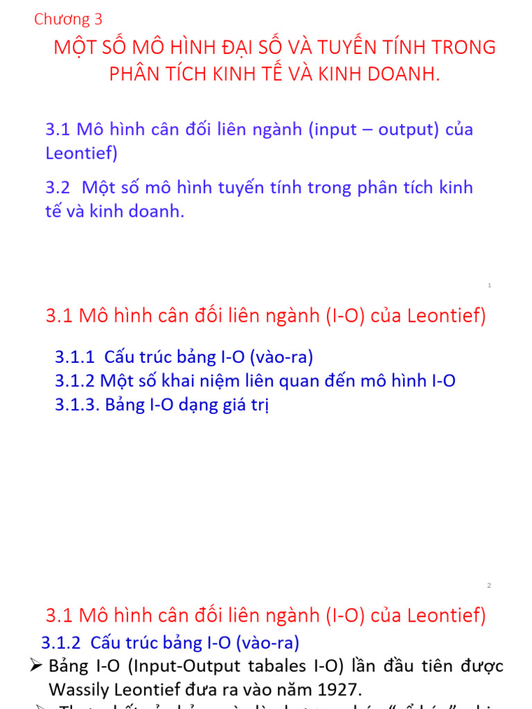 Chuong3 Motsomohinh | PDF