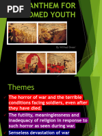 Analysis of Owen's "Anthem for Doomed Youth" | PDF | Poetry | Stanzaic Form