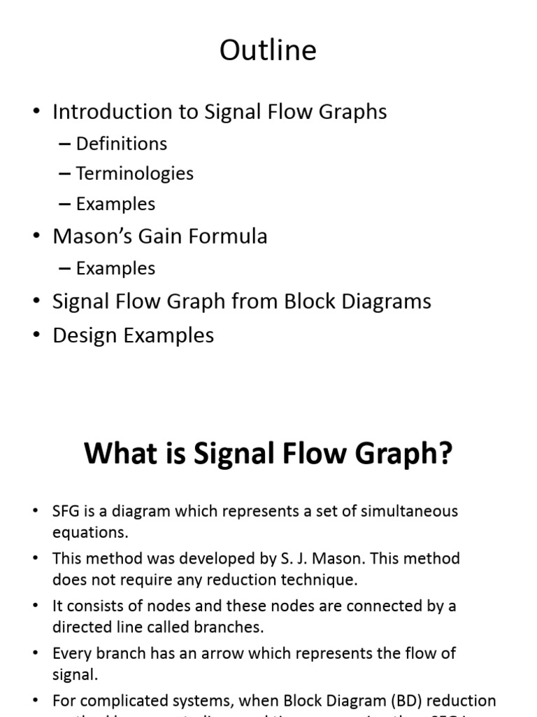 9. Signal flow graph | PDF | Combinatorics | Control Theory