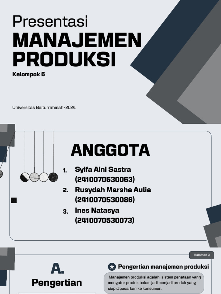 Manajemen Produksi Kelompok 6 | PDF | Pengembangan Diri