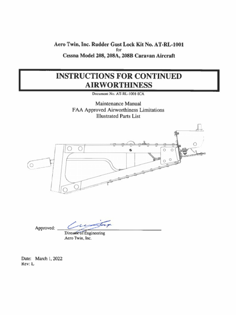AT-RL-1001-ICA - RL - ICA Rudder Gust Lock | PDF