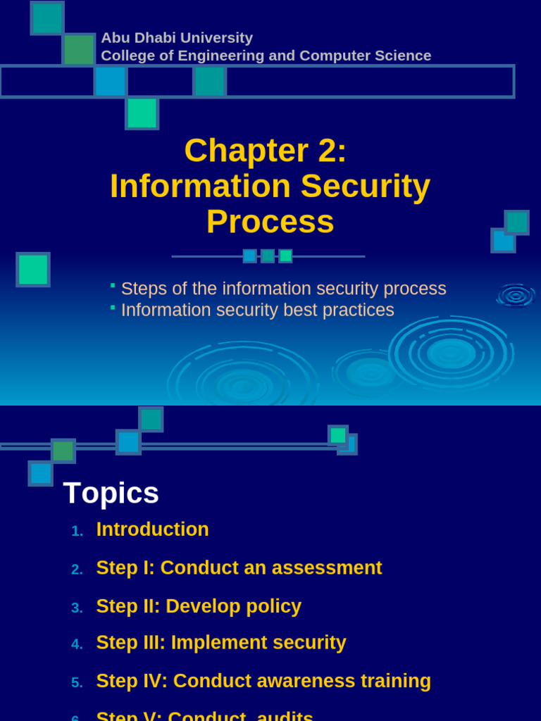 Chapter 2 Information Security Process | PDF | Information Security ...