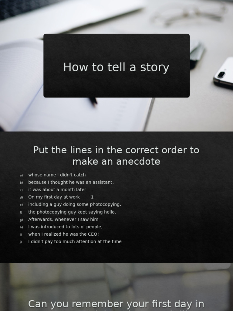 Storytelling Techniques and Anecdotes | PDF | Mystery, Thriller & Crime ...