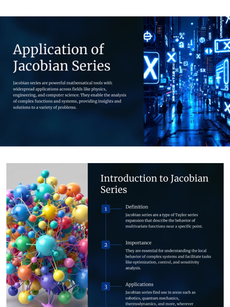 Application of Jacobian Series | PDF | Applied Mathematics | Algorithms