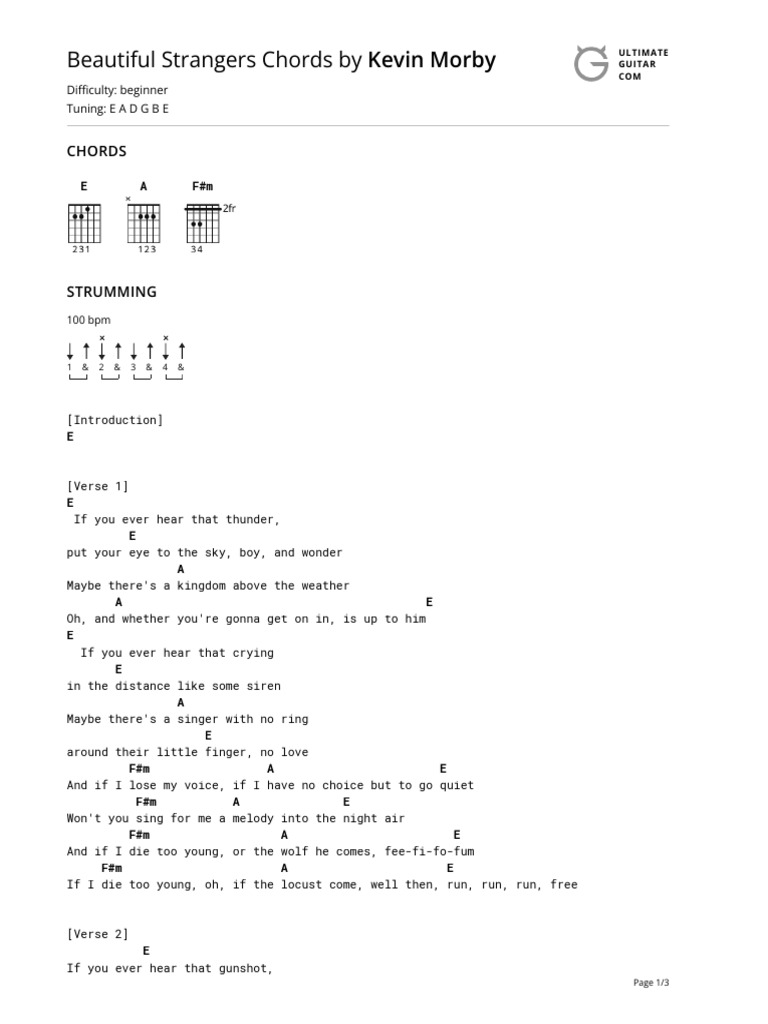 Guitar Tabs for Kevin Morby Fans | PDF
