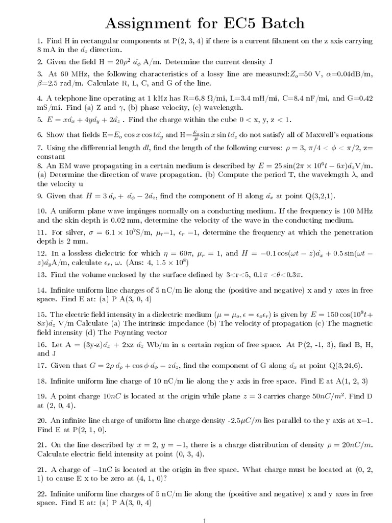 EMFT | PDF | Electrical Engineering | Materials Science