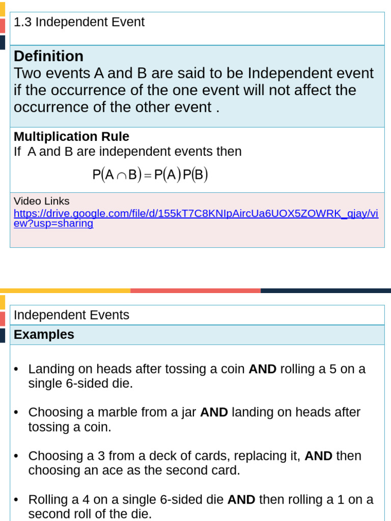 1.3_ Independence Notes | PDF | Measure Theory | Probability And Statistics