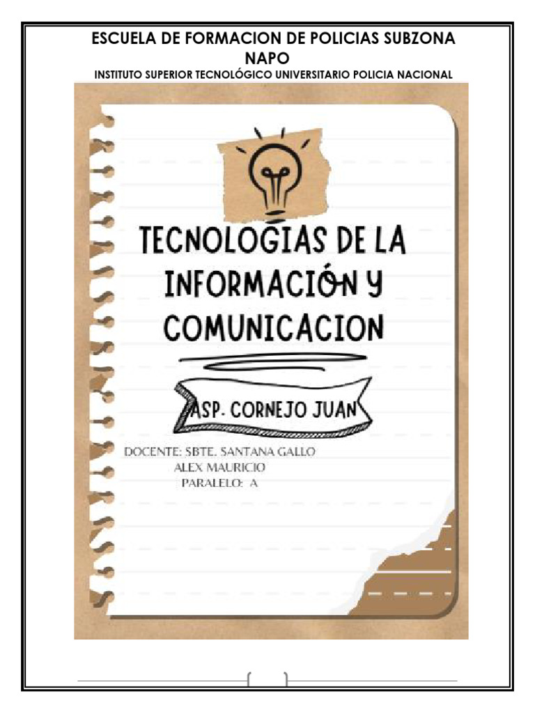Tarea Clase 2 Juan Cornejo Tics | PDF | Policía | Información