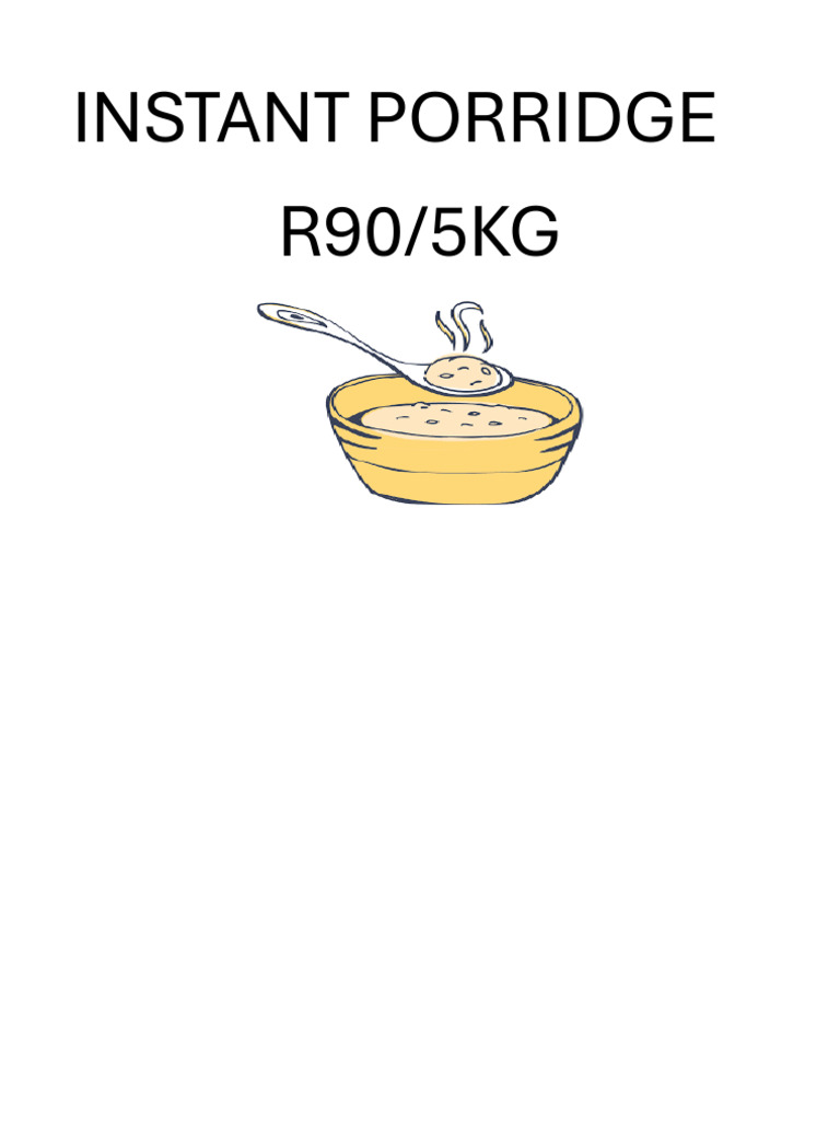 Instant Porridge 5kg | PDF