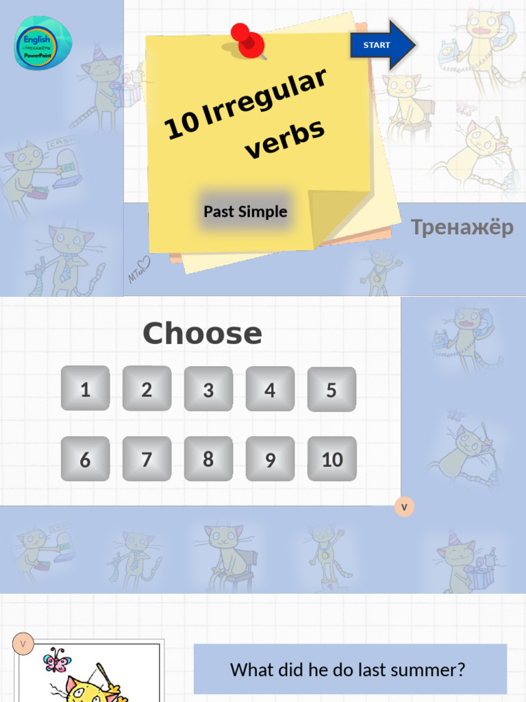 Irr - Verbs YC PS 10 Free MT | PDF | Human Appearance | Uniforms