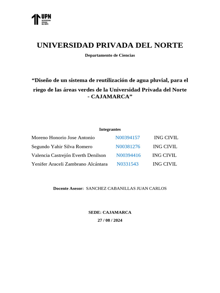 Primer Avanze 1 2024 | PDF | Agua | Sustentabilidad