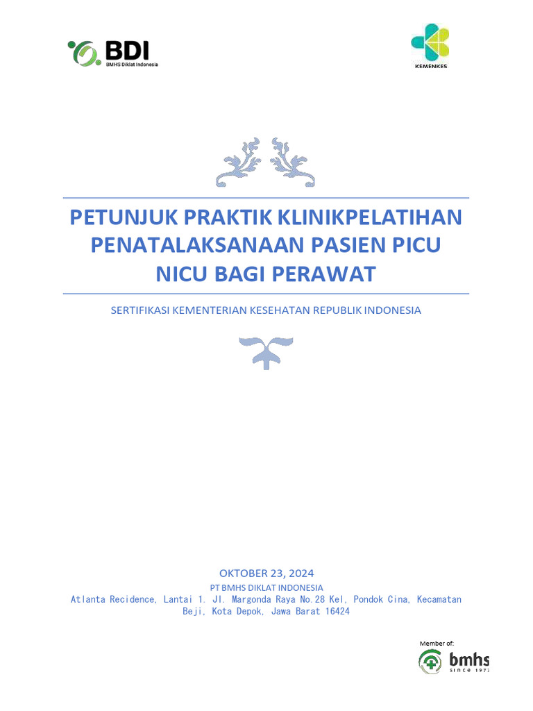 PETUNJUK PRAKTIK KLINIK PELATIHAN NICU PICU Batch 6 | PDF | Sains ...