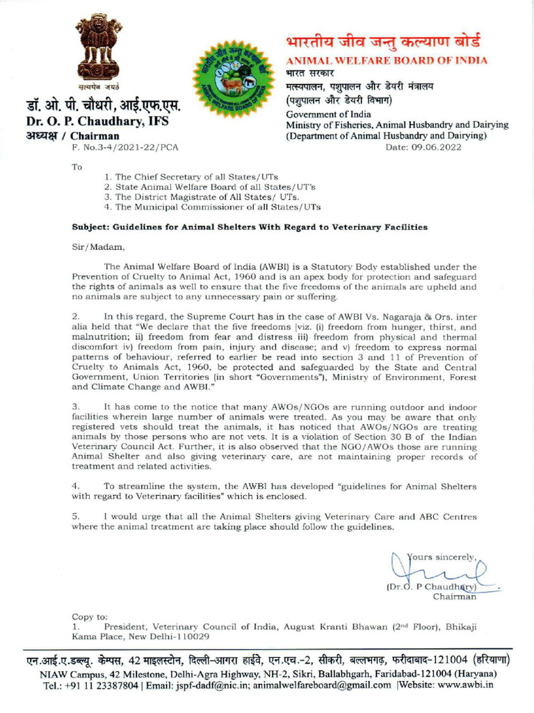 Guidelines by AWBI | PDF