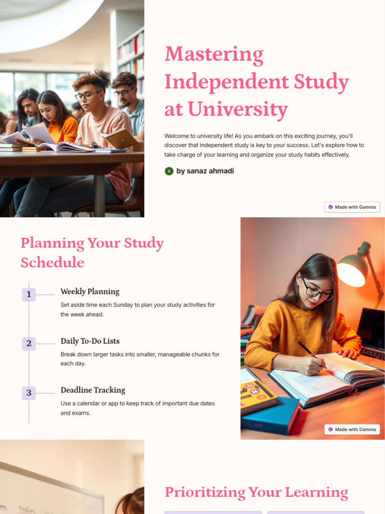 Mastering Independent Study at University | PDF | Educational ...