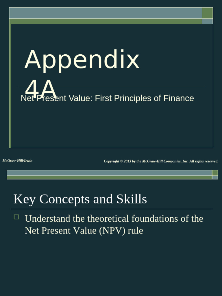 Chap 004 A | PDF | Net Present Value | Consumption (Economics)