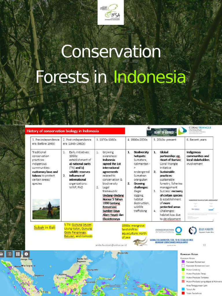 Indonesia's Forest Conservation Overview | PDF | Conservation Biology ...