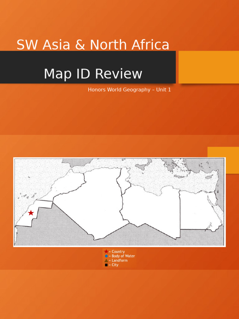SW Asia & North Africa Map ID Review (2024) | PDF