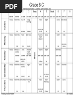 Timetable AlRowad International Schools, KSA, Riyadh 3 | PDF