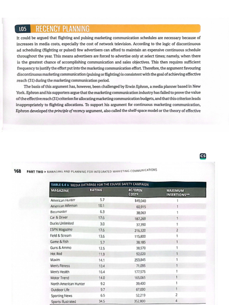 Recency Planning | PDF