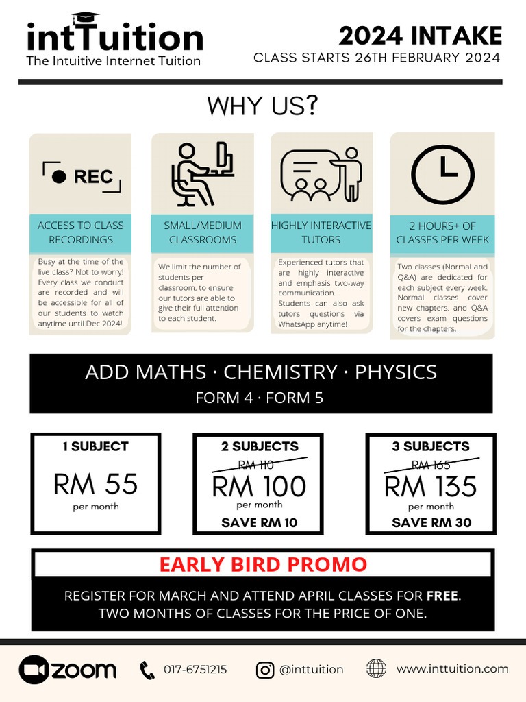 (ENG) Inttuition March 2024 Intake Brochure | PDF