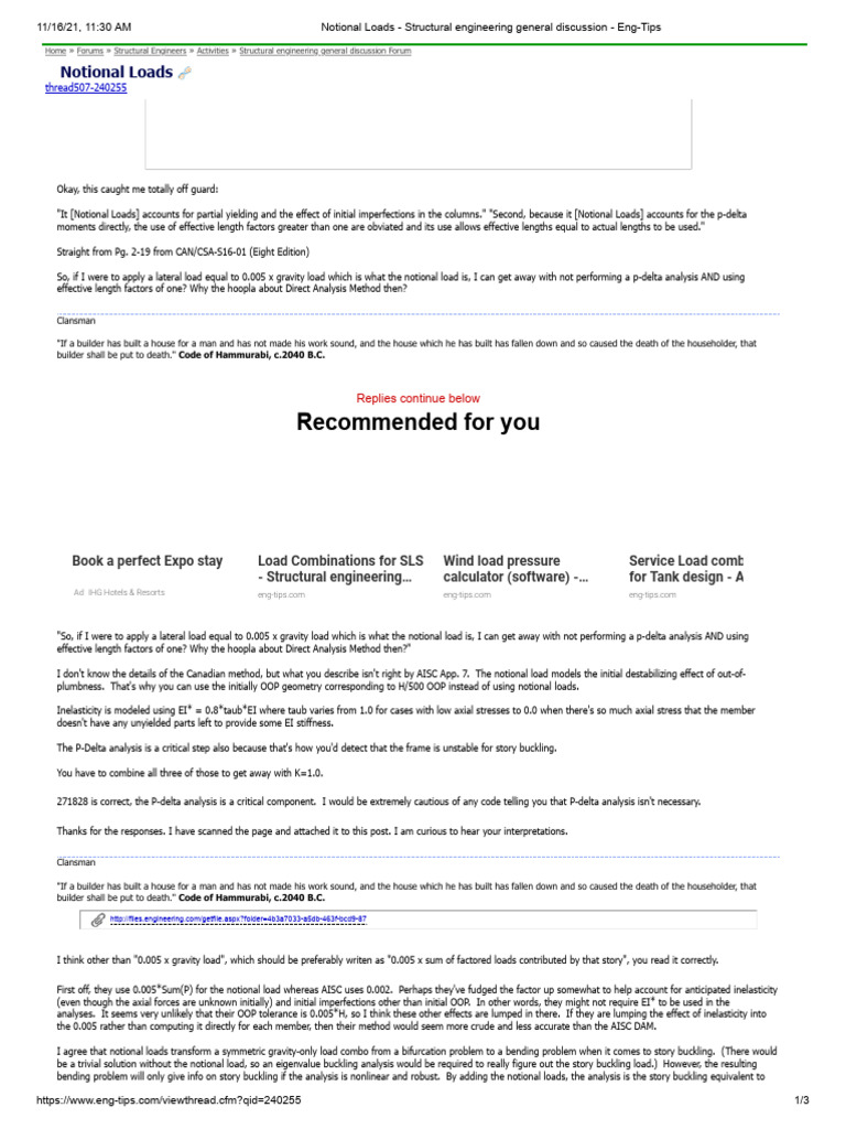 Notional Loads - Structural Engineering General Discussion - Eng-Tips ...