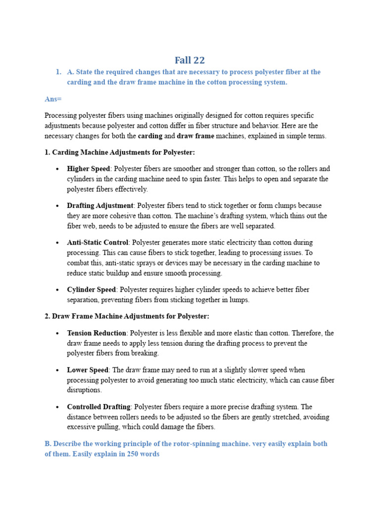 Yarn 4 NAIMUR SOLVE Fall 22 | PDF | Yarn | Spinning (Textiles)