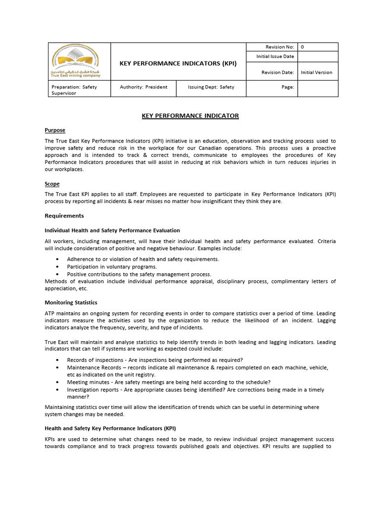 LTI Health and Safety Performance Report | PDF | Occupational Safety ...