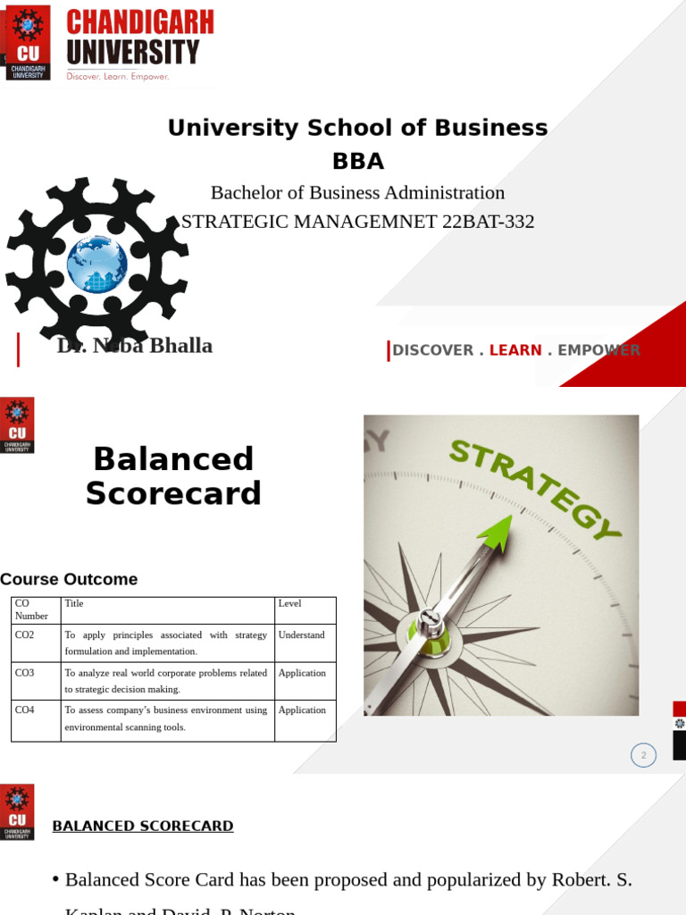 Balanced Score Card | PDF | Strategic Management | Economies