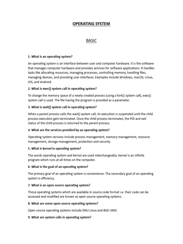 OPERATING SYSTEM | PDF | Process (Computing) | Scheduling (Computing) OPERATING SYSTEM | PDF | Process (Computing) | Scheduling (Computing)