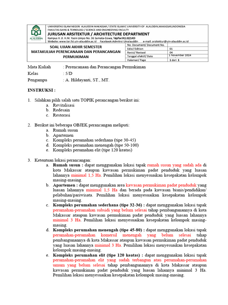 PPP 2024 UAS - Klas D | PDF