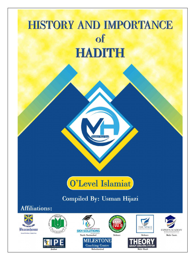 Booklet 08 History and Importance of Hadith | PDF | Hadith | Shia Islam