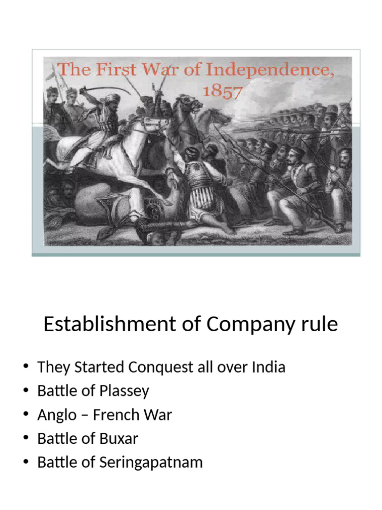 First War of Independence Overview | PDF