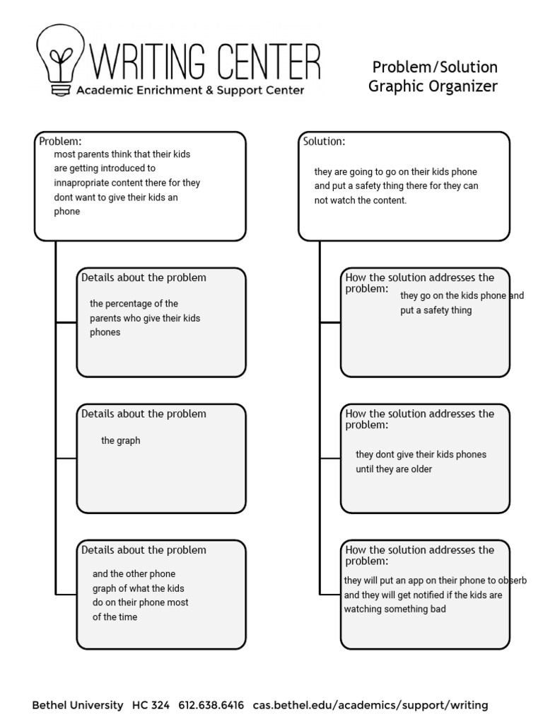 Benjamin Powers - Graphic-Organizer-Problem-Solution | PDF