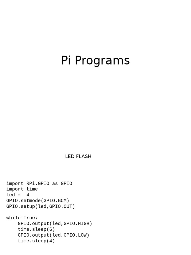 Pi Prog | PDF