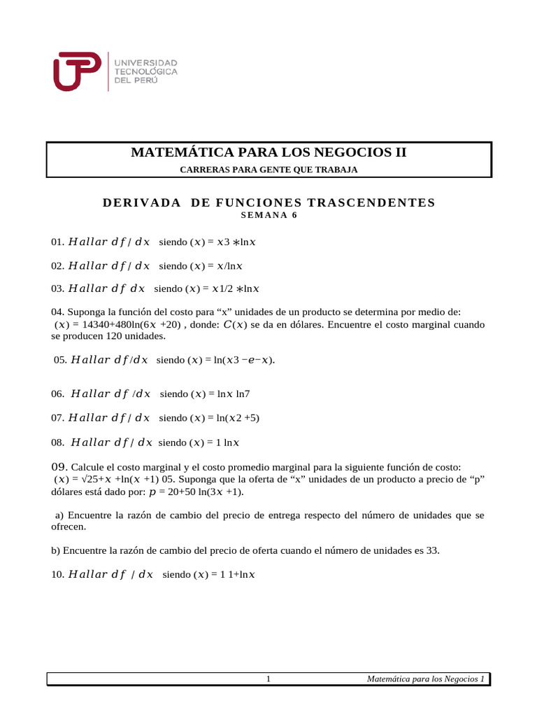 U3 - S6 - Ejercicios para Actividad Virtual | PDF | Métodos y ...