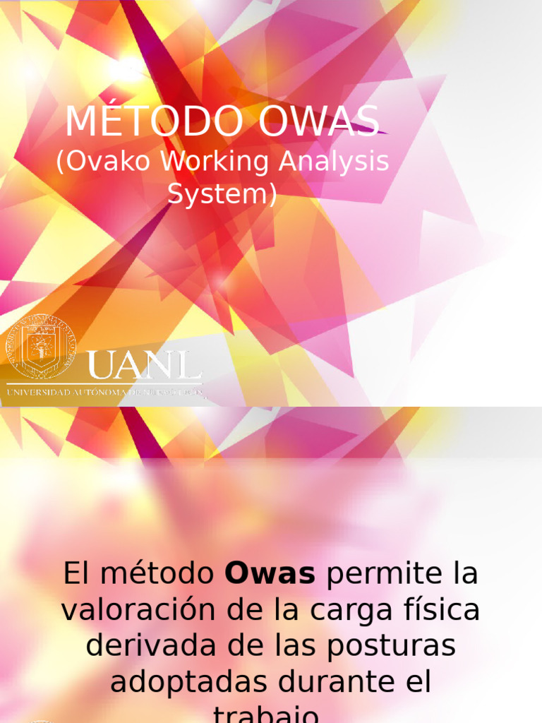 Método OWAS para Evaluación Postural | PDF | Frecuencia | Muestreo ...