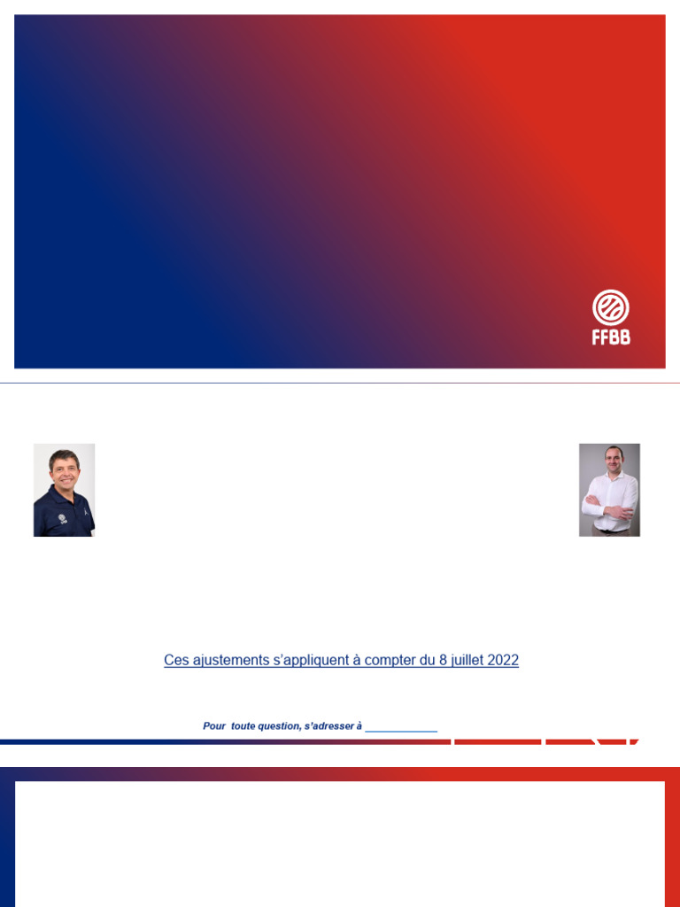 Modifications des règles de basketball 2022-2023 | PDF | Des sports