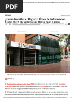 Cómo Sacar El RIF Por Primera Vez en El SENIAT Paso A Paso | PDF ...
