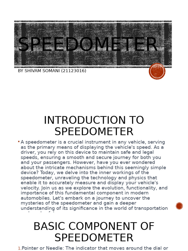 Speedometer | PDF | Vehicles | Manufactured Goods