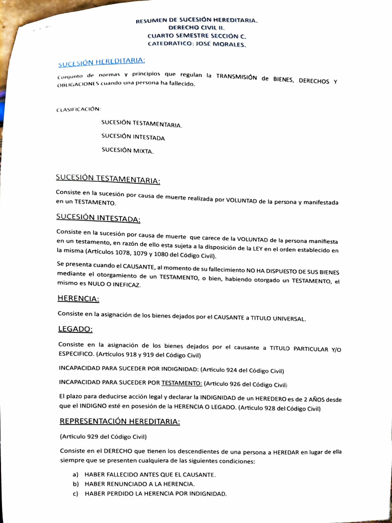 Documento de Civil | PDF | Intestacy | Albacea