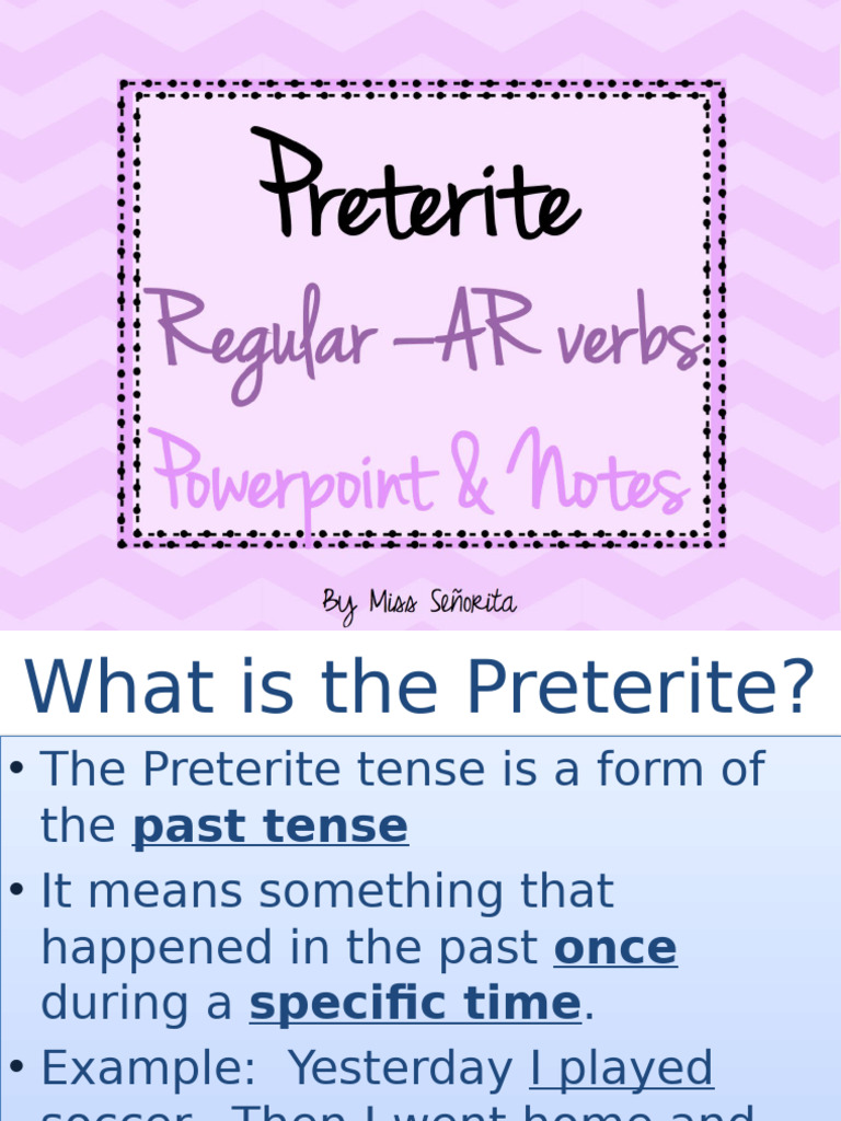 1 Preterite Todo | PDF